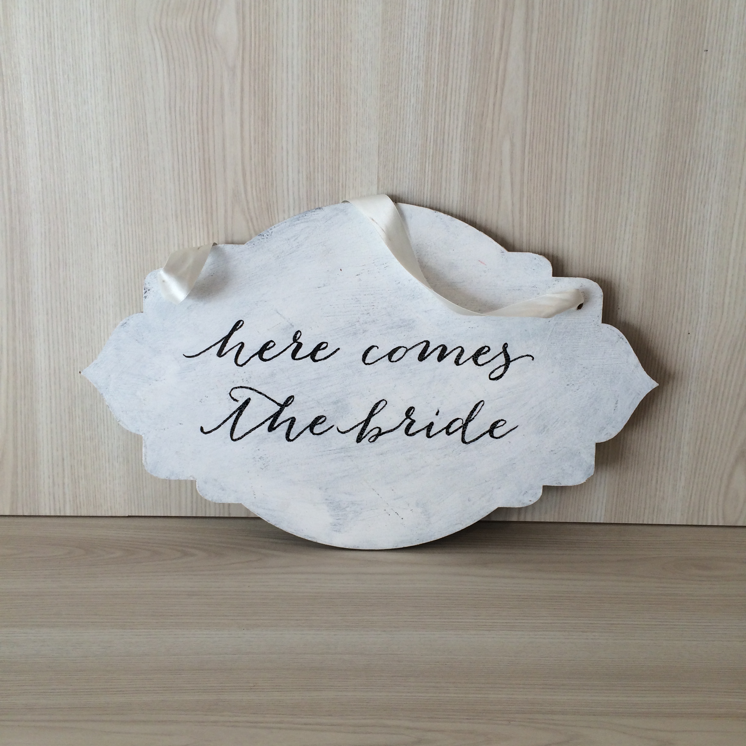 HERE COMES THE BRIDE SIGN - The Pretty Prop Shop - Auckland Wedding and ...