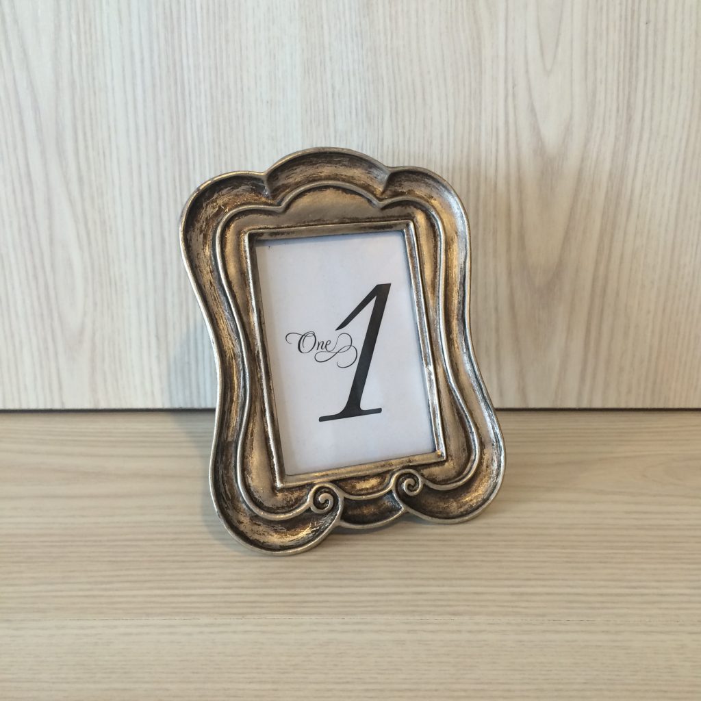 WAVES TABLE NUMBER FRAME - The Pretty Prop Shop - Auckland Wedding and ...