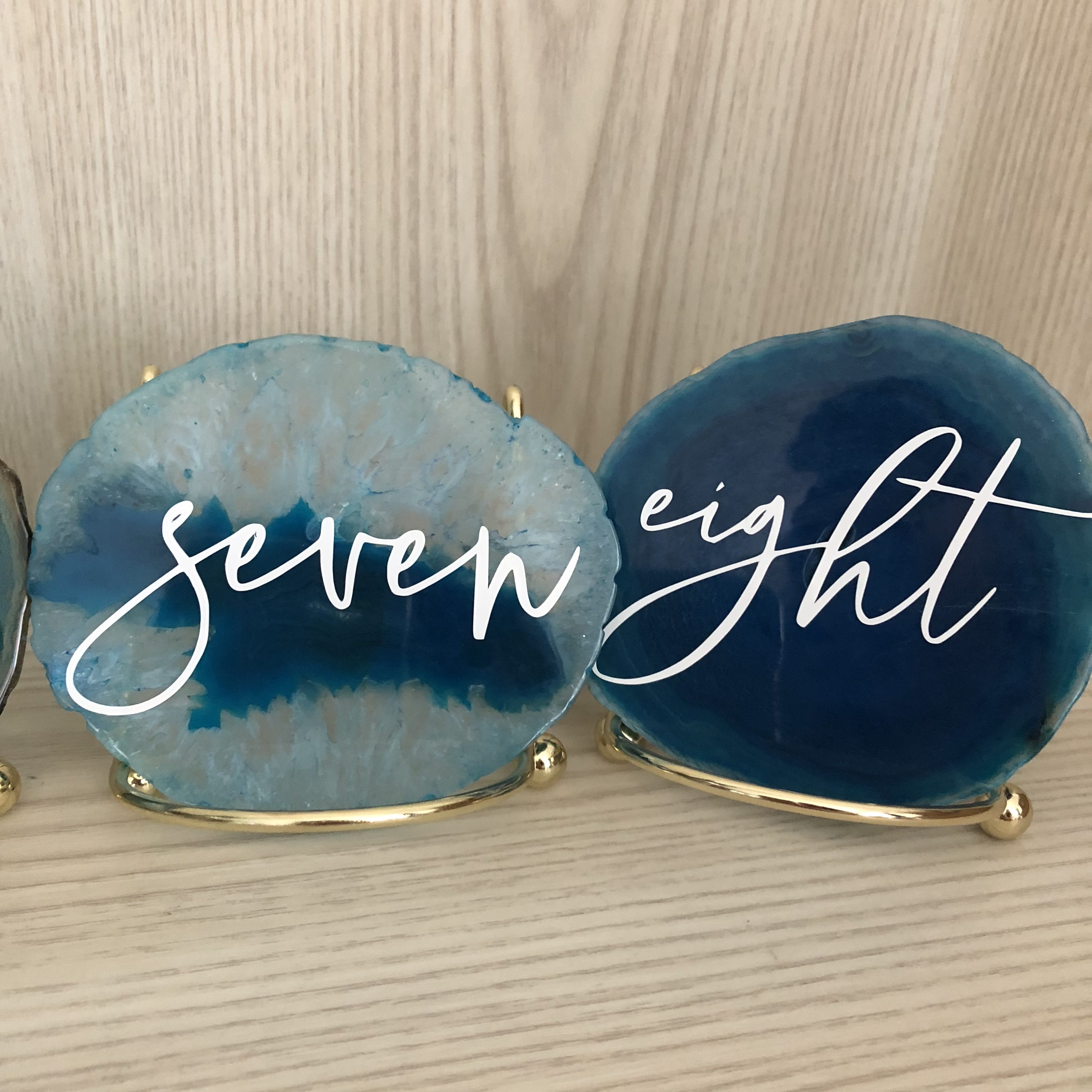 Jessie Wooden Table Numbers - The Pretty Prop Shop - Auckland Wedding ...