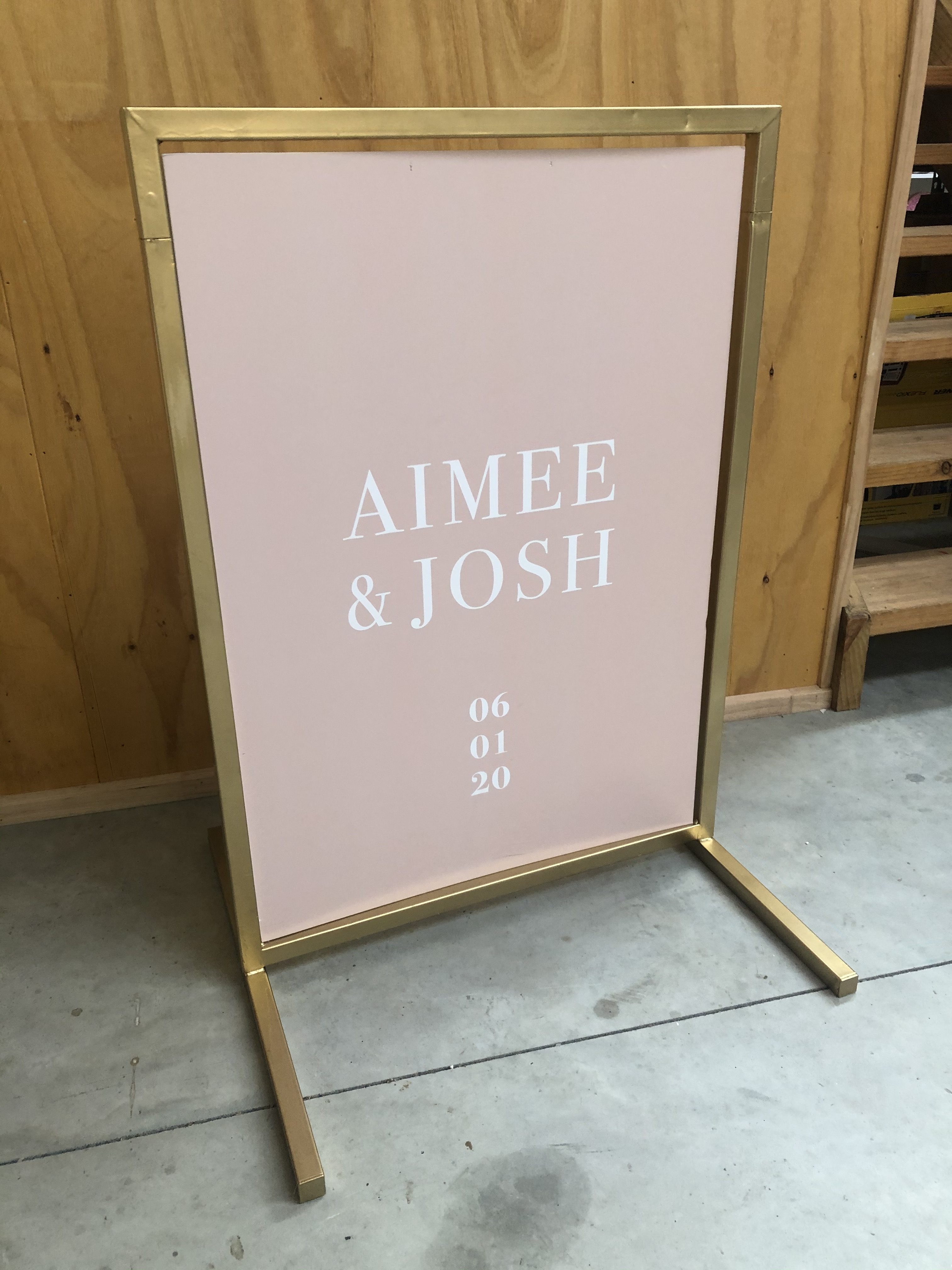 wedding signage stand Archives - The Pretty Prop Shop - Auckland ...