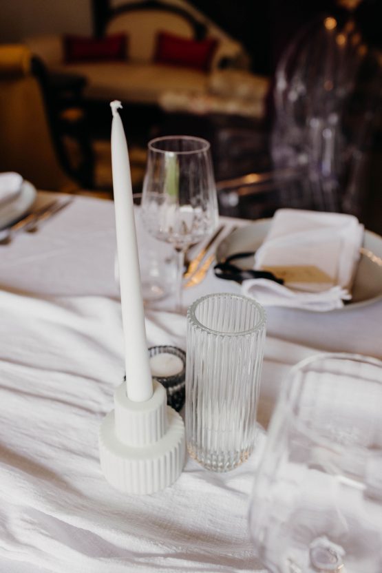 Linear Candle Holder - White - Wedding & Event Hire Auckland | Wedding ...