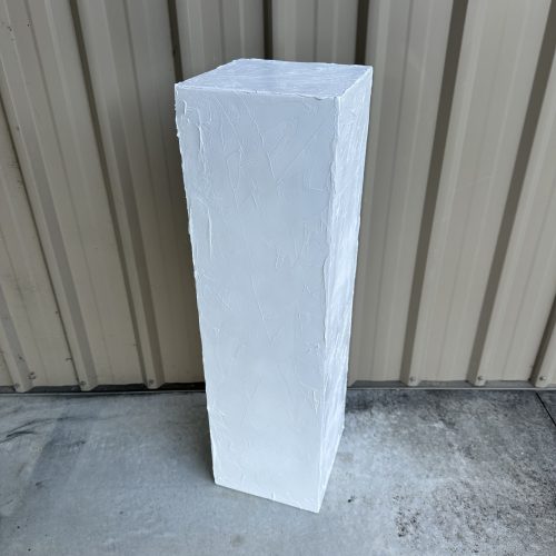 Textured Square Plinth - White - two sizes - The Pretty Prop Shop ...